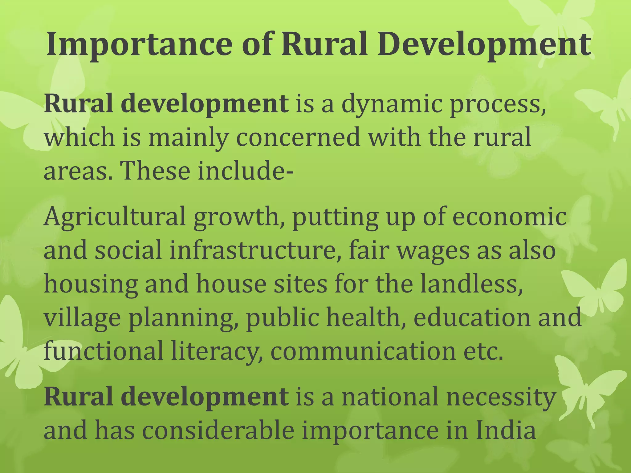 theories in rural development and planning | PPTX