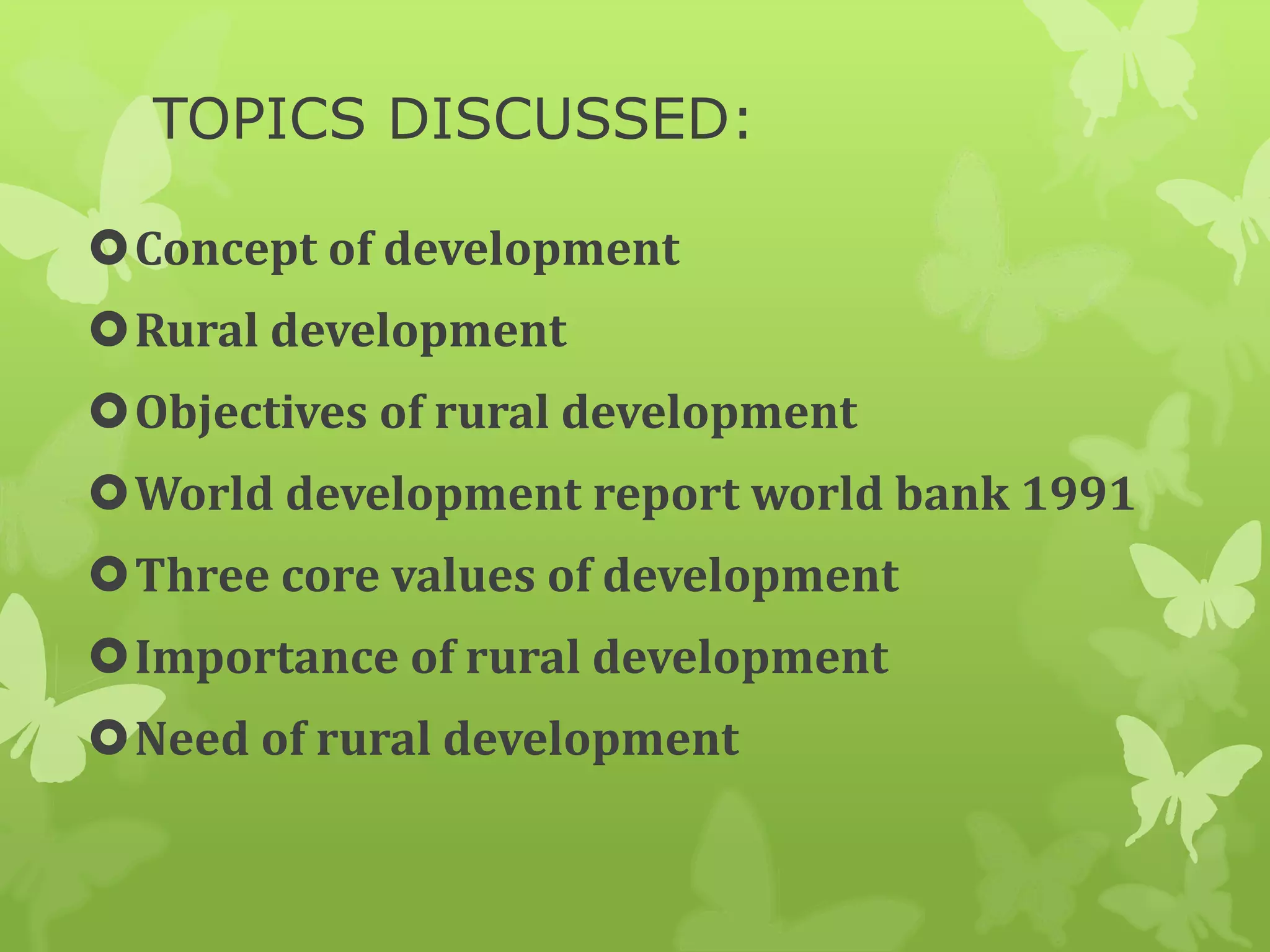 theories in rural development and planning | PPTX