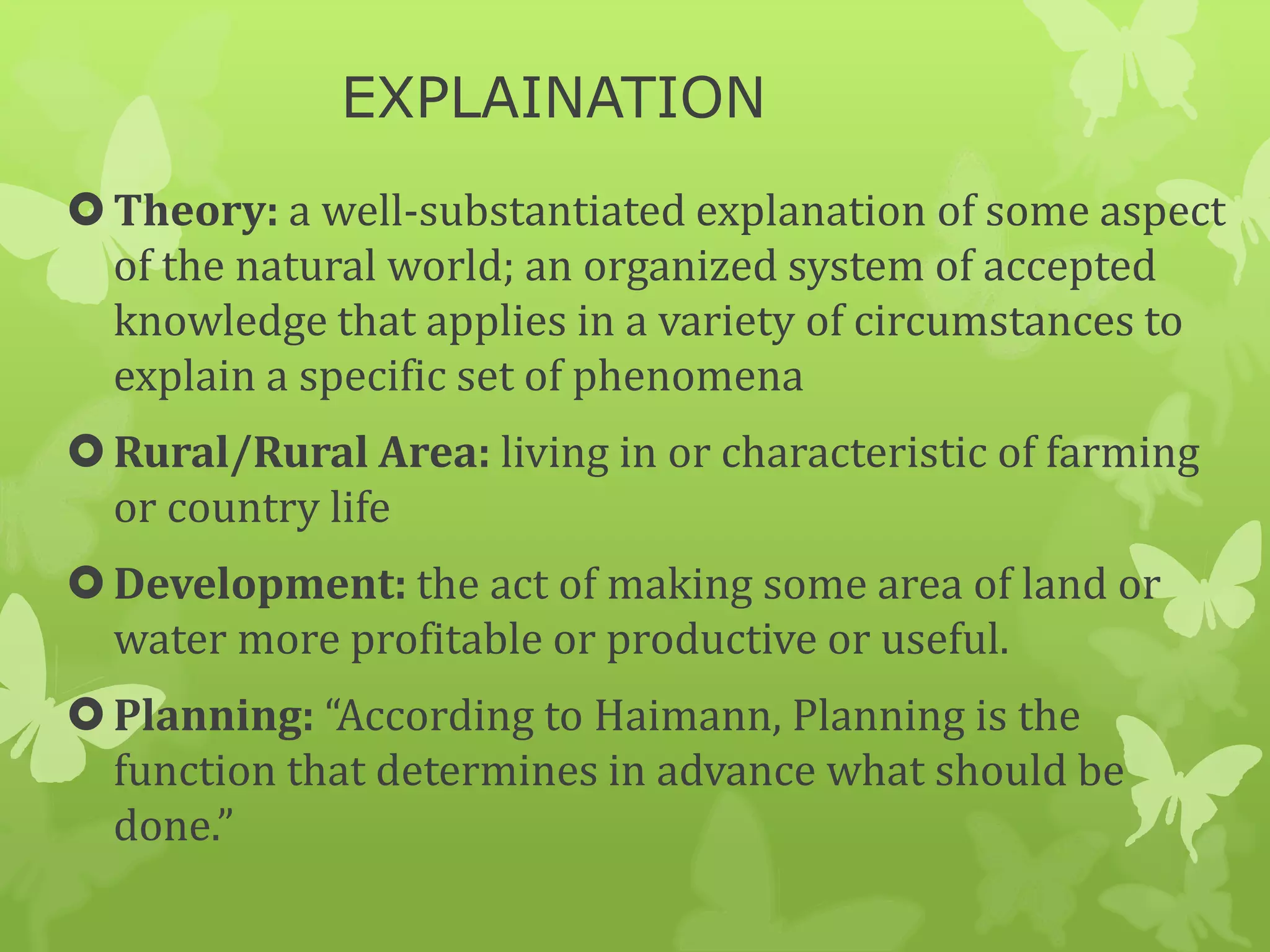 theories in rural development and planning | PPTX | Debated Sensitive ...
