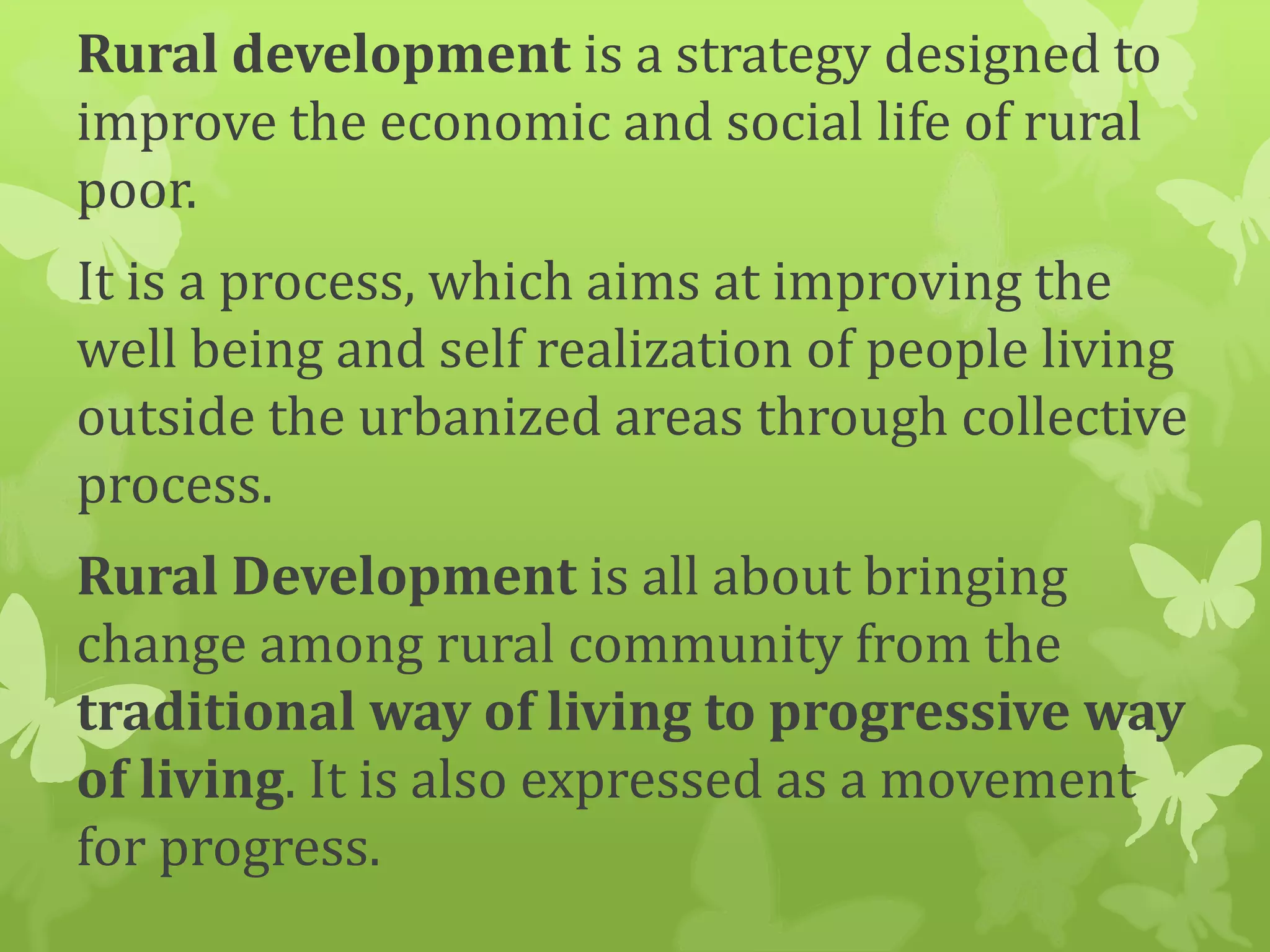 theories in rural development and planning | PPTX