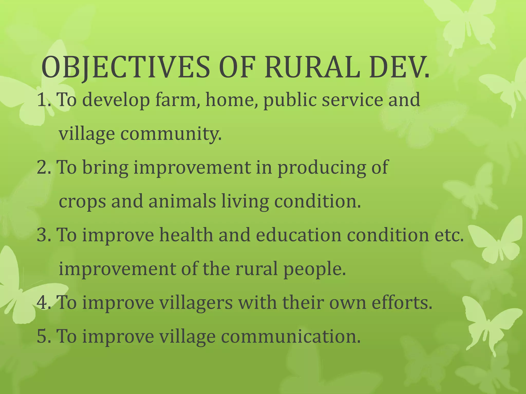 theories in rural development and planning | PPTX