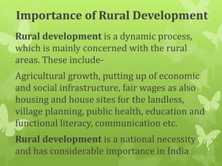 theories in rural development and planning | PPTX