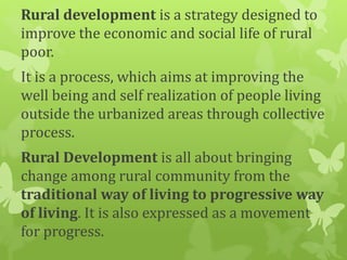 theories in rural development and planning | PPTX