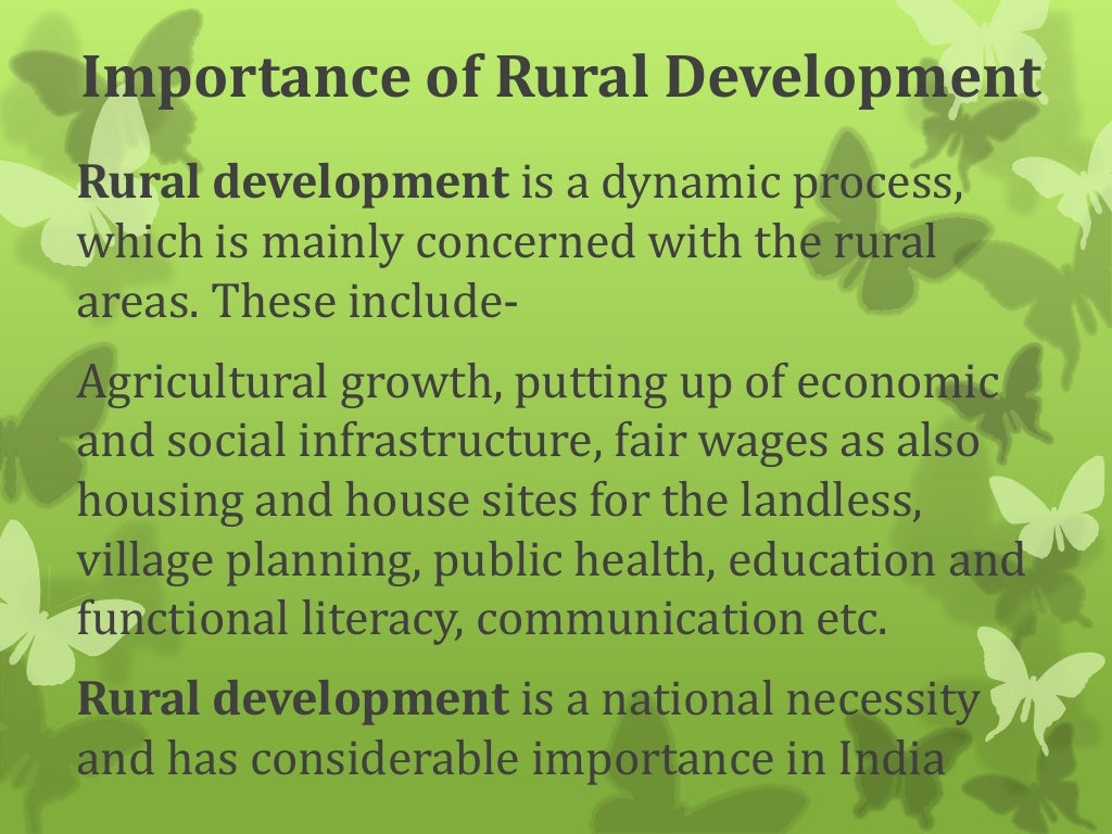 theories in rural development and planning