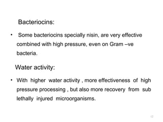 Application of high hydrostatic pressure | PPT