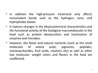 Application of high hydrostatic pressure | PPT
