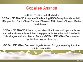 Gopaljee Ananda Dairy | PDF | Agriculture | Industries