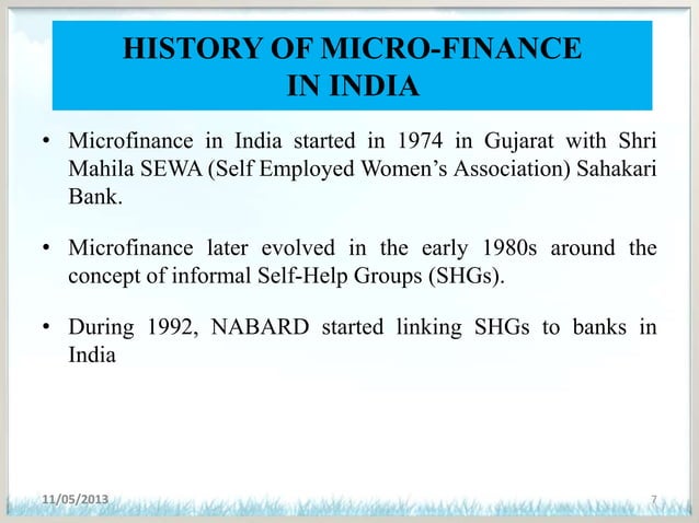 MICRO-FINANCE AND ITS ROLE IN WOMEN EMPOWERMENT | PPTX