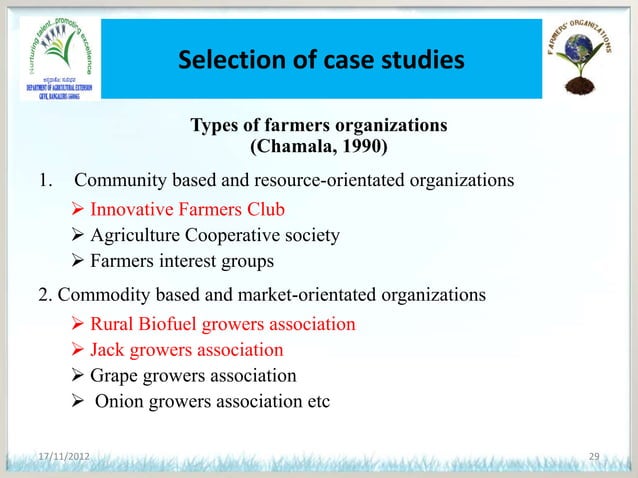 farmers organizations/farmers associations | PPTX