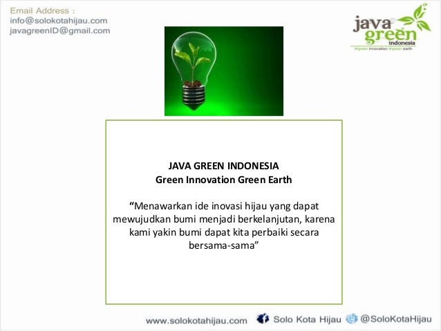 Go paperless campaign presentation (Java Green Indonesia)