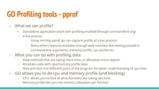 Go performance tooling | PDF | Operating Systems | Computer Software and Applications