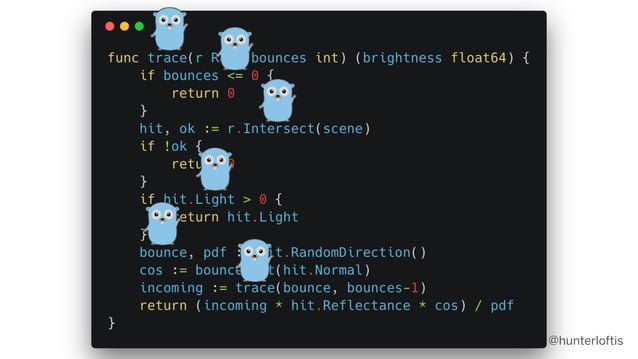 Painting with Light: 3D Rendering in Golang | PPT