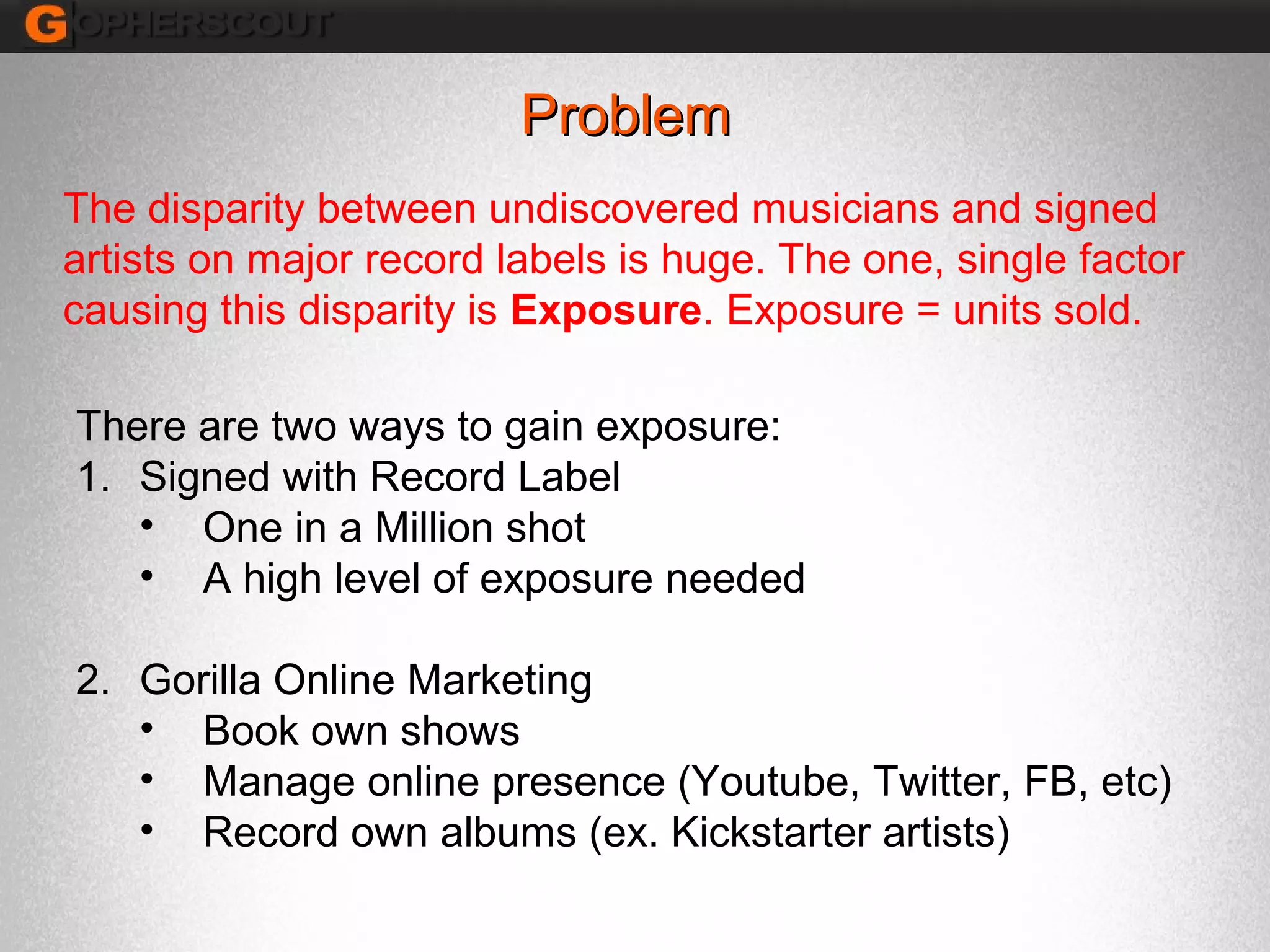 Gopherscout Pitch Deck | PPT