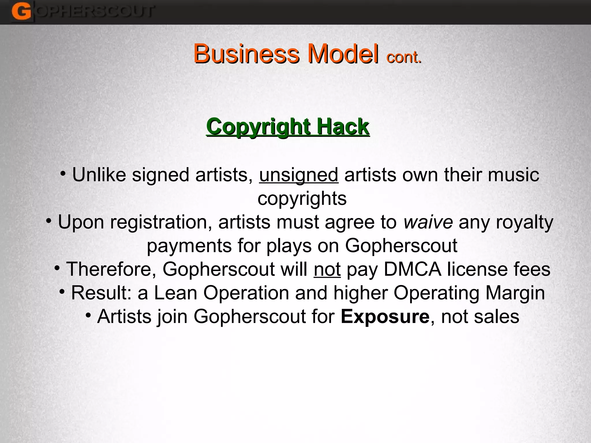 Gopherscout Pitch Deck | PPT