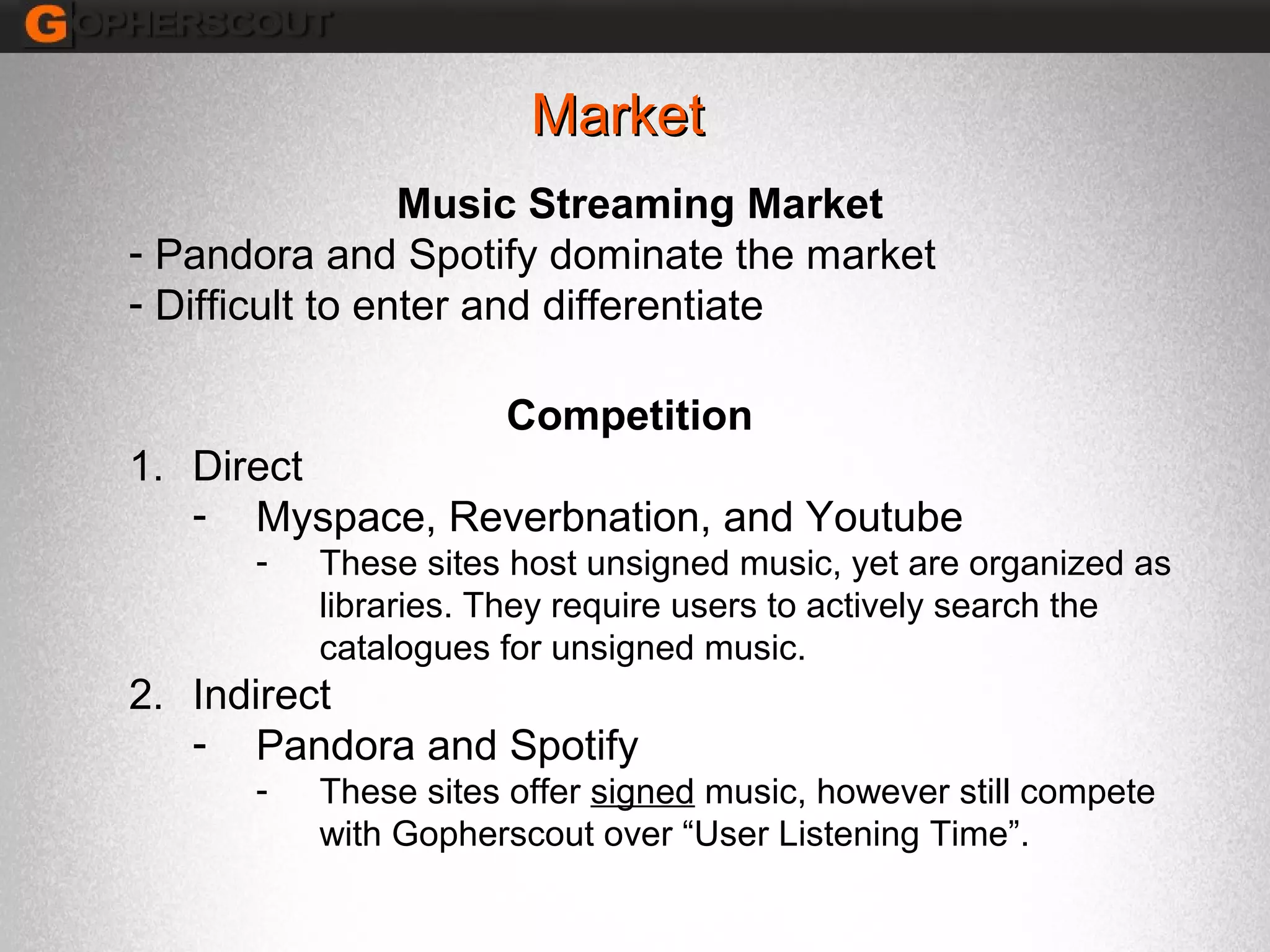 Gopherscout Pitch Deck | PPT