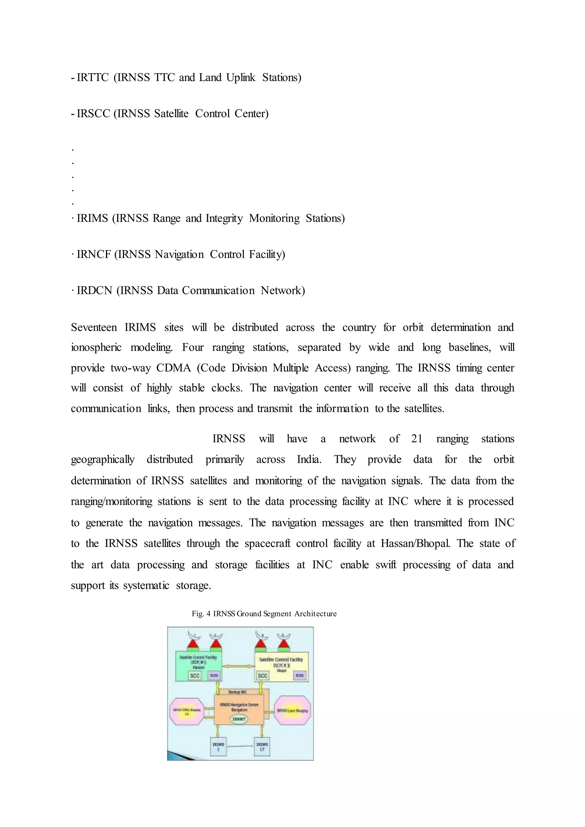 Abstract IRNSS Architecture and Applications | DOCX