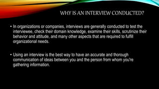 Interview and its types | PPTX