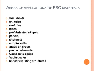 fiber reinforced concrete | PPTX