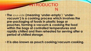 sous vide technology | PPTX
