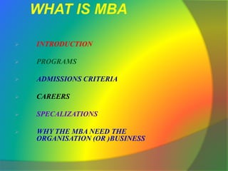 ppt abt mba | PPTX