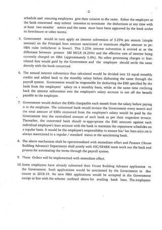 Home Loans For Kerala Government Employees-GO 105/2018 uploaded by T ...