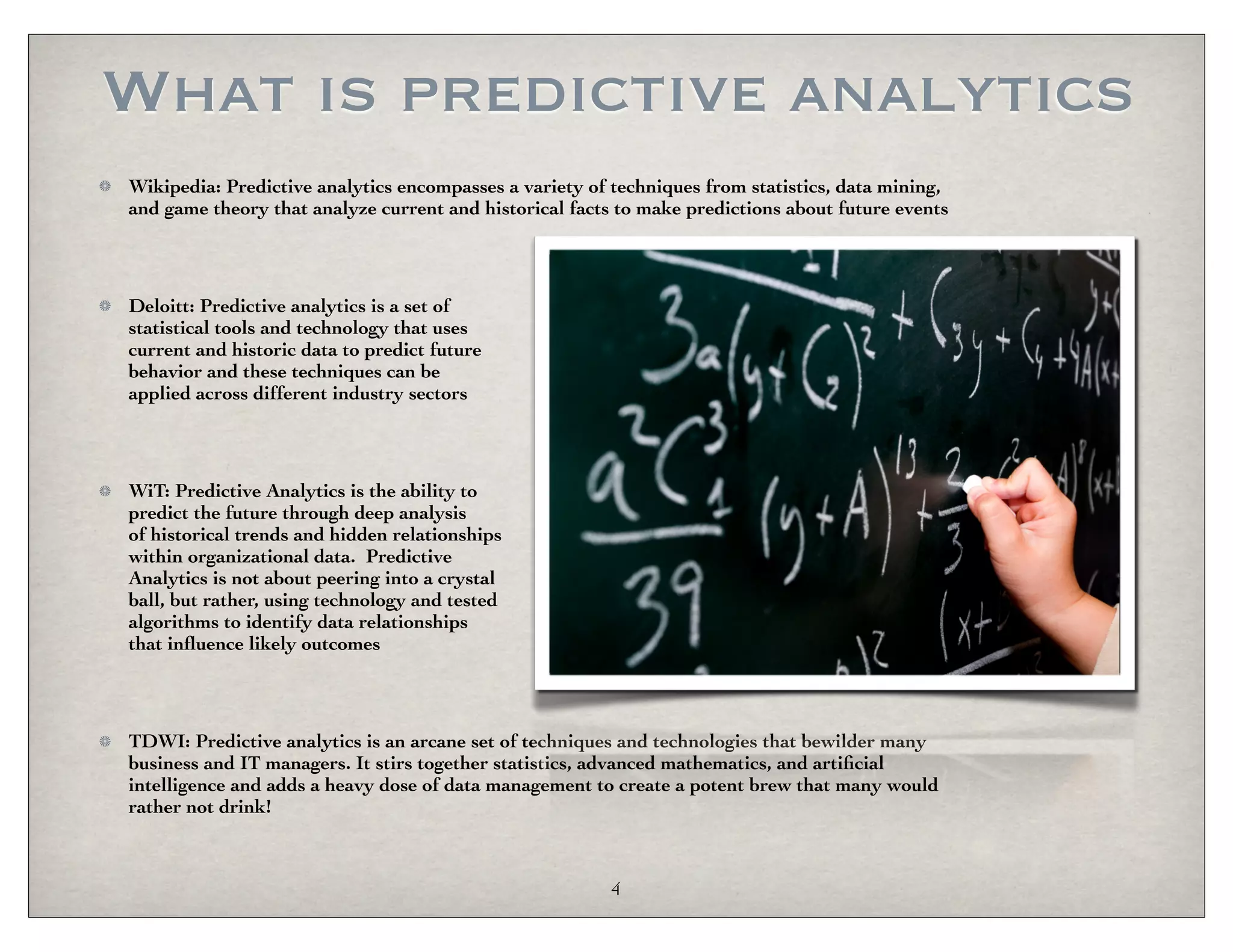 Go Predictive Analytics | PPT