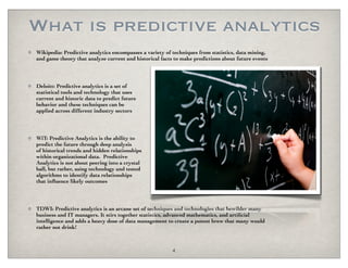 Go Predictive Analytics | PDF