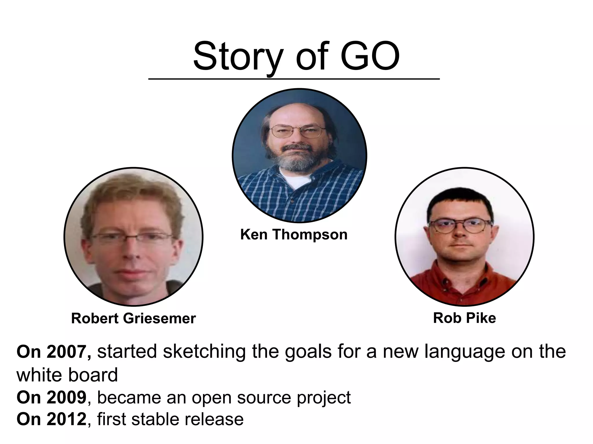 Go Language Presentation Pptx Programming Languages Computing