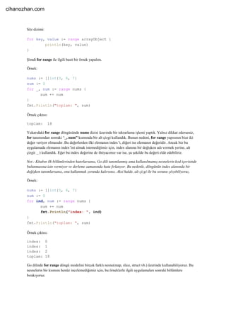 Golang Book - Go Programlama Dili Temelleri | PDF