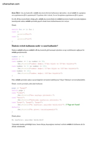 Golang Book - Go Programlama Dili Temelleri | PDF