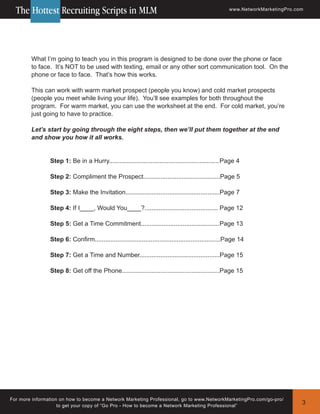 Go Pro Recruiting Scripts | PDF