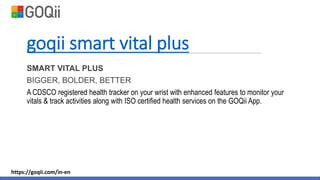 goqii smart vital plus | PPTX