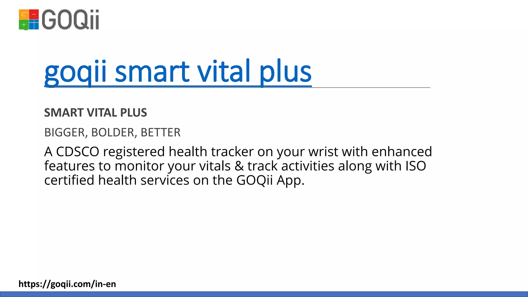 goqii smart vital plus | PDF