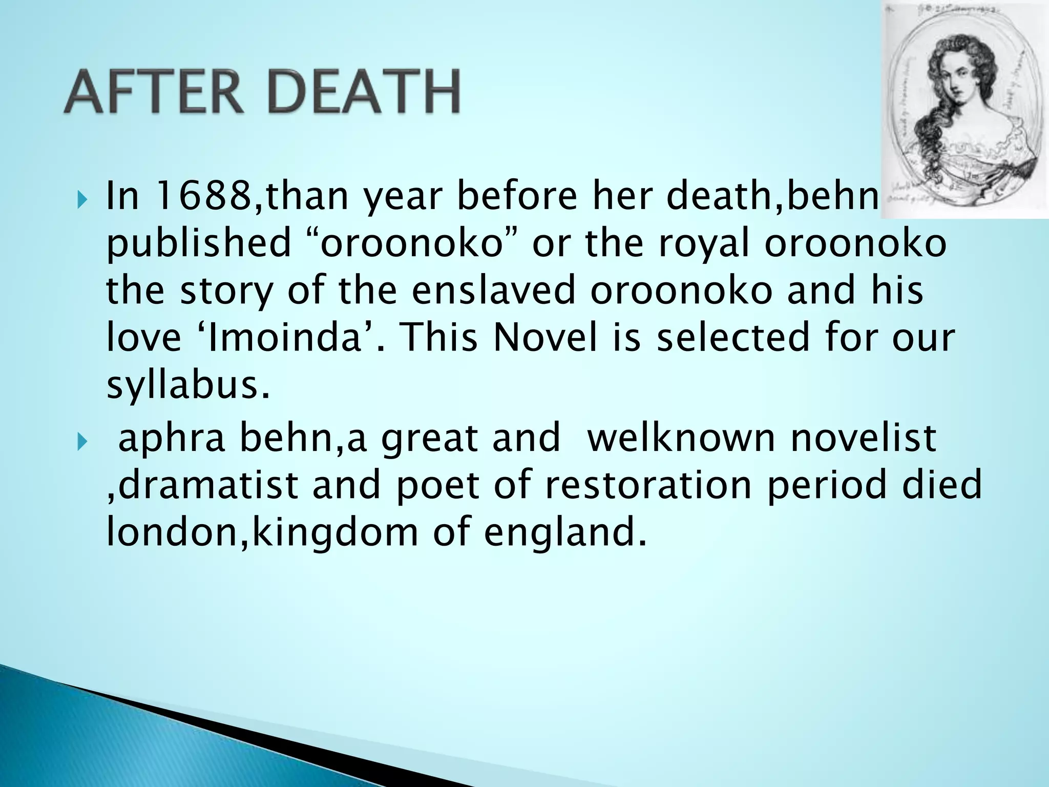 Aphra Behn | PPTX
