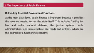 Introduction, importance and scope of Public Finance | PPTX