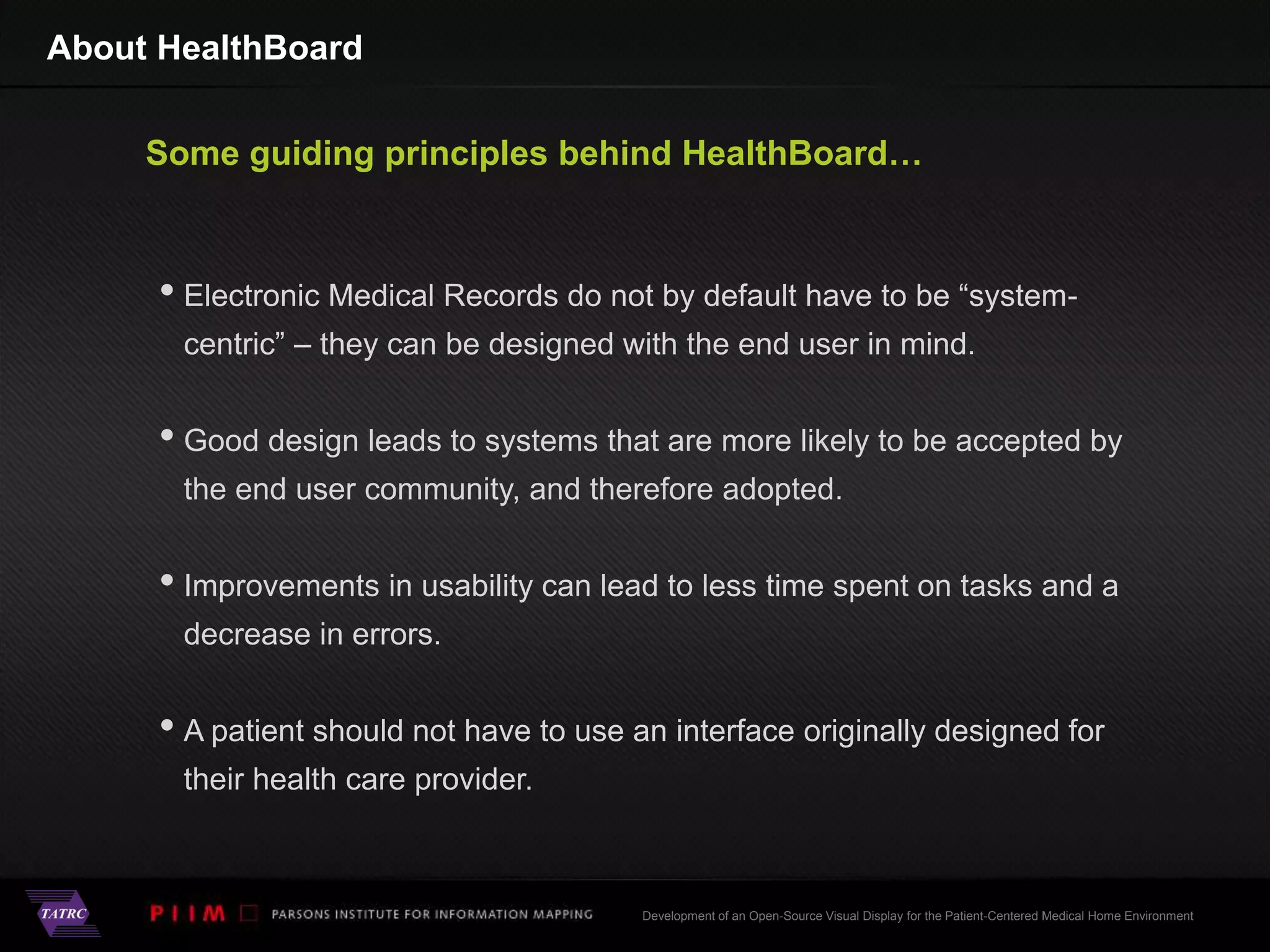 HealthBoard: an Open-Source Visual Display for the Patient-Centered ...