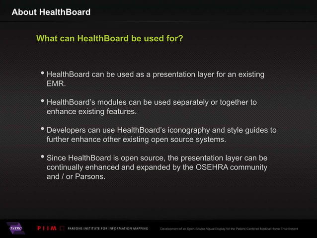 HealthBoard: an Open-Source Visual Display for the Patient-Centered ...
