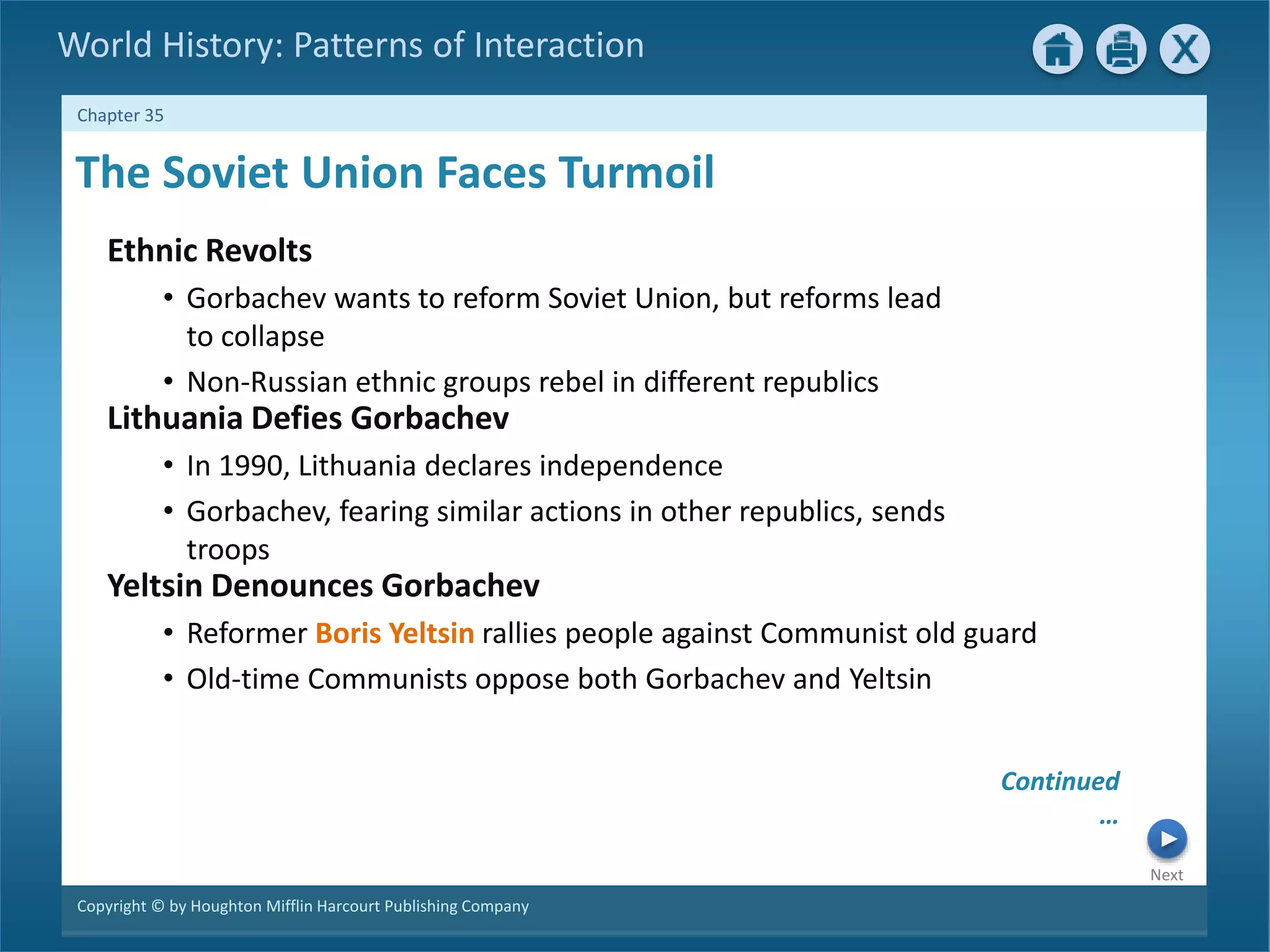 Gorbachev Moves Towards Democracy and Collapse of the Soviet Union | PPTX