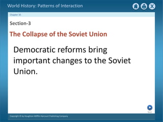 Gorbachev Moves Towards Democracy and Collapse of the Soviet Union | PPTX
