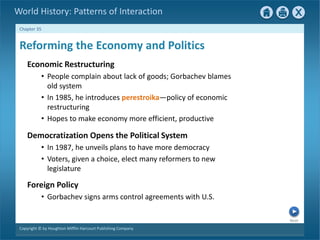 Gorbachev Moves Towards Democracy and Collapse of the Soviet Union | PPTX