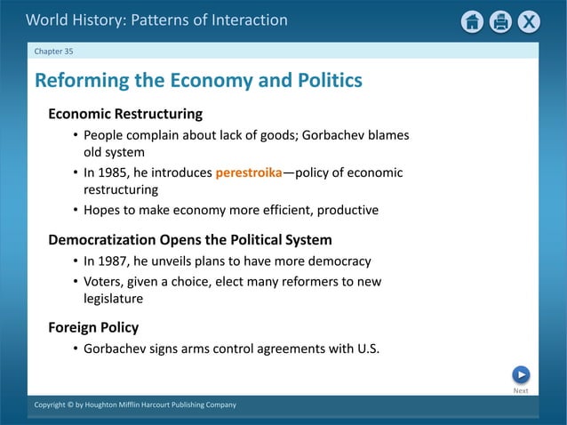Gorbachev Moves Towards Democracy and Collapse of the Soviet Union | PPTX