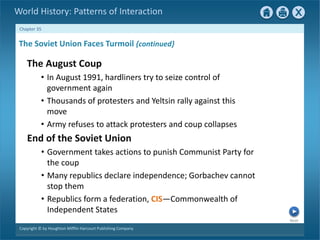 Gorbachev Moves Towards Democracy and Collapse of the Soviet Union | PPTX