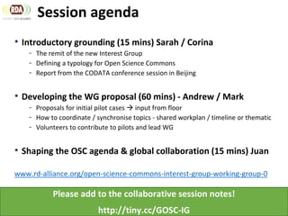 Global Open Research Commons IG | PPT