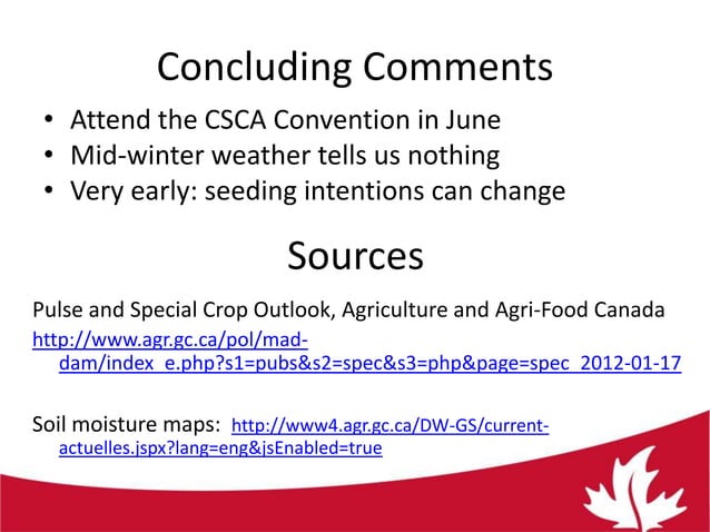 Canadian Pulses Outlook | PPTX | Agriculture | Industries