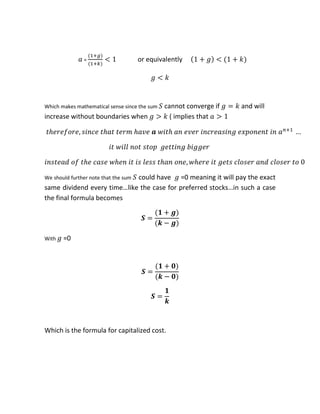 Gordon growth model proof | PDF
