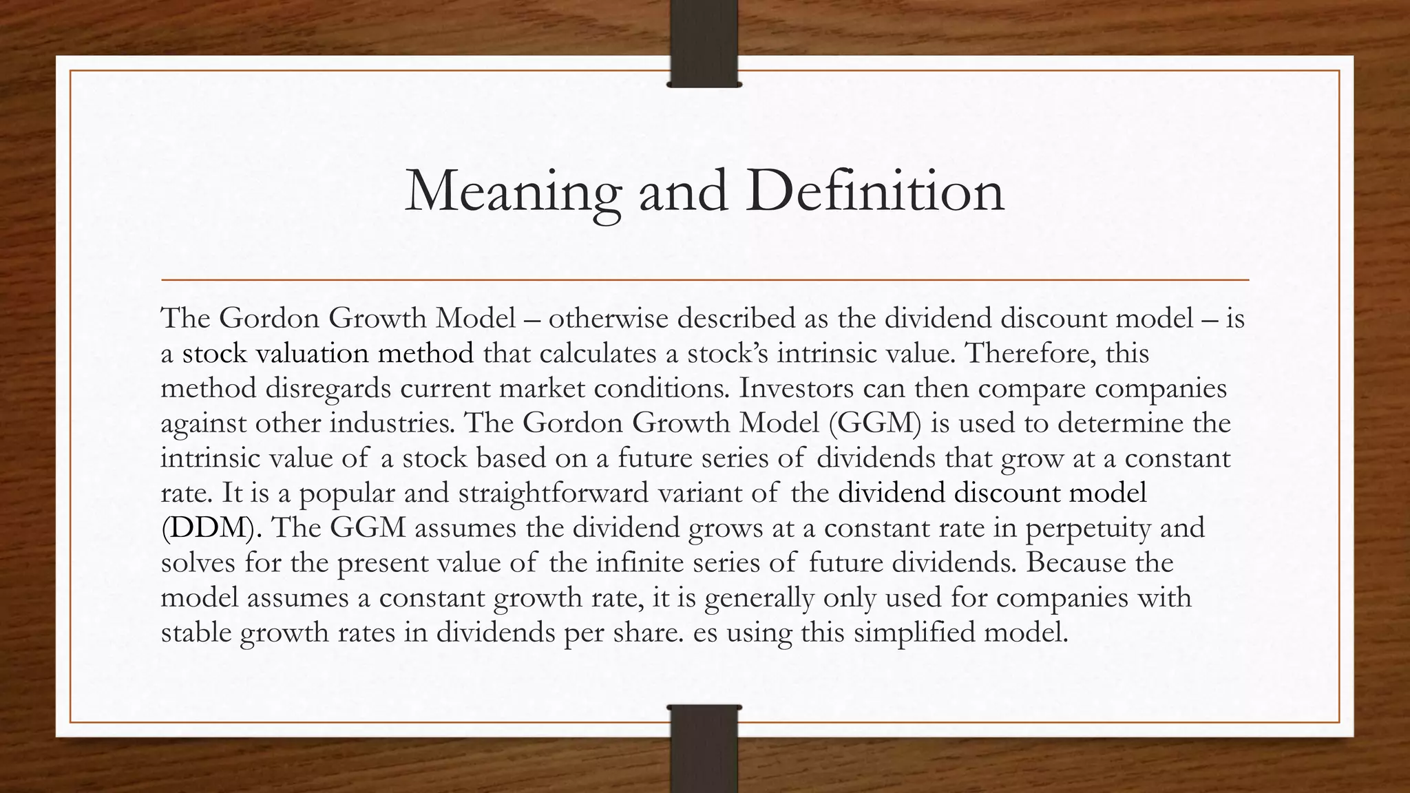 Gordon growth model.ppt