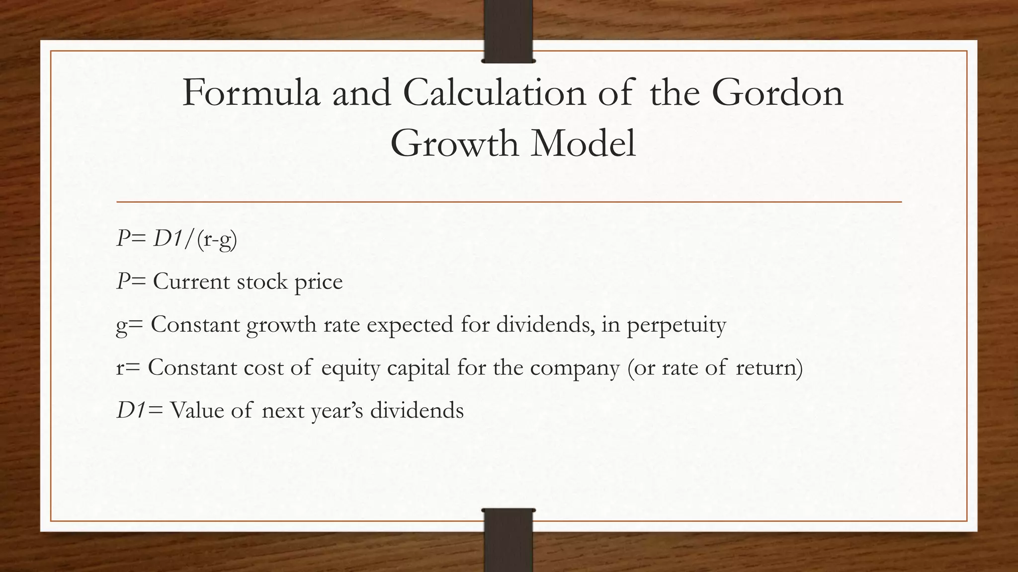 Gordon growth model.ppt