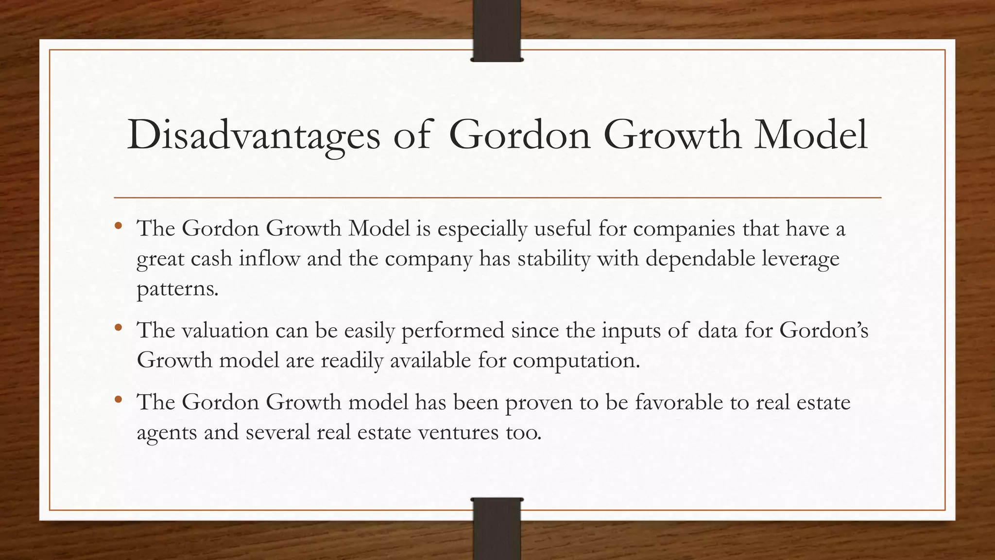 Gordon growth model.ppt | Stocks and Bonds | Personal Investing