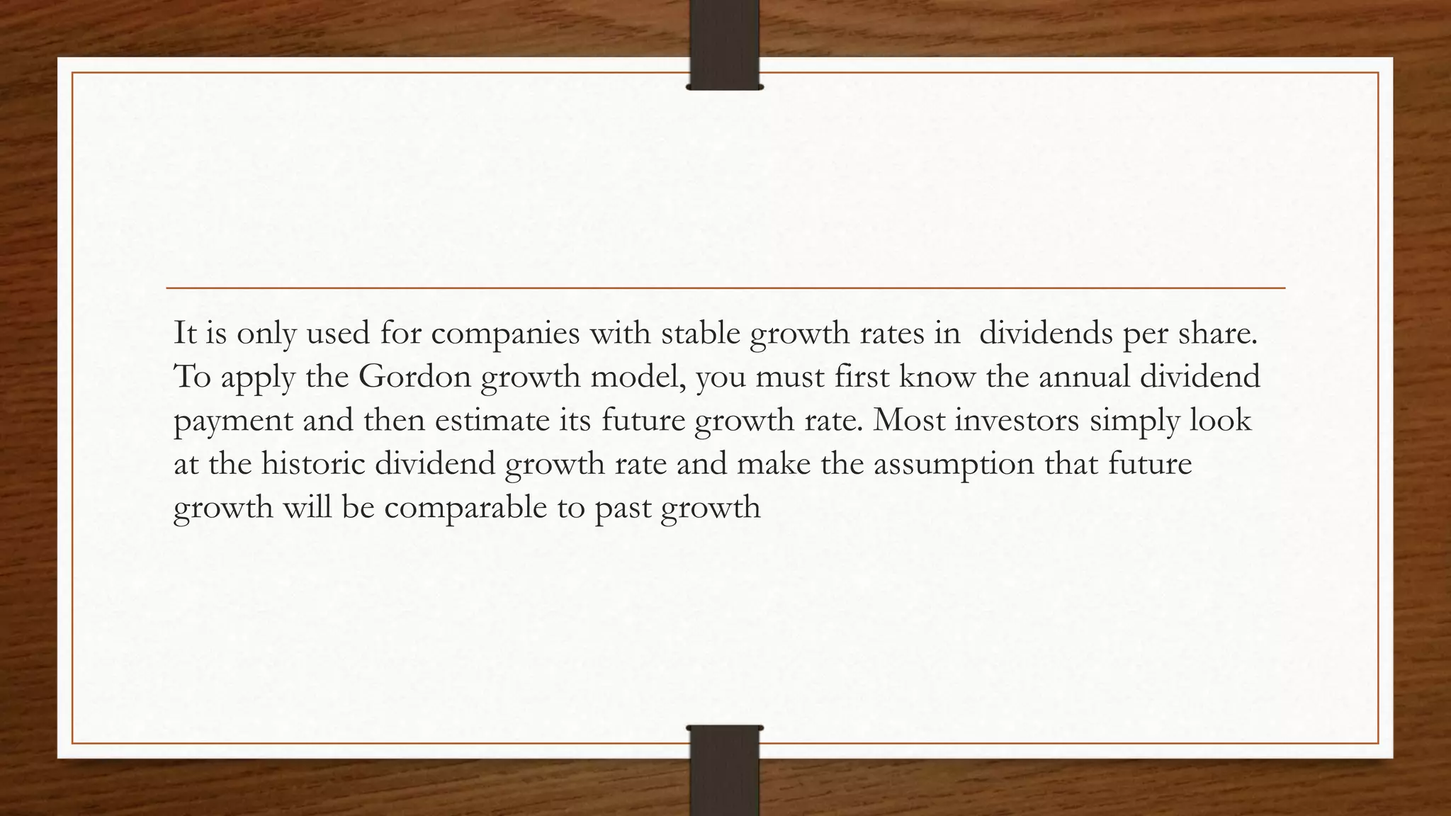 Gordon growth model.ppt