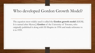 Gordon growth model.ppt
